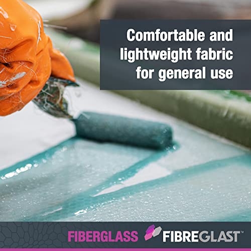Fibre Glast Fiberglass Cloth Mat β Premium High-Strength Lightweight Plain Weave Surface Coat Fabric β Waterproof Boat Cloth for Canoes, Kayaks, Marine Repair Kits β 4 Oz, 1 Yard, Made in USA
