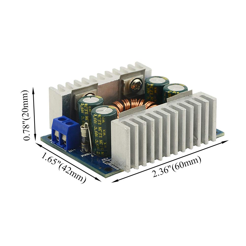 XINGYHENG 8A DC-DC High-Power Buck Boost Converter Module Adjustable Voltage Regulator DC5-30V to 1.25-30V Power Supply Module with Short Circuit Protection