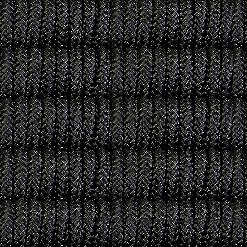 Armen Living Shasta Modern Outdoor Patio Metal and Rope Stackable Accent Dining Chair, Set of 2, Black