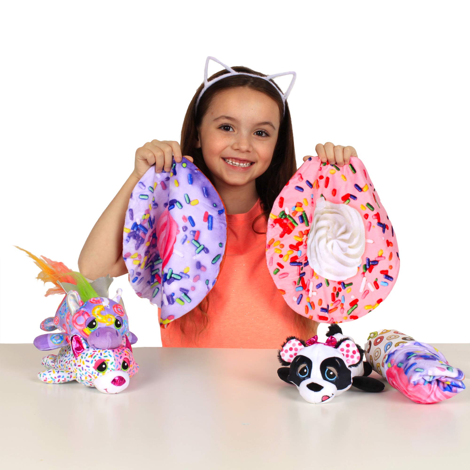 Basic Fun Cutetitos Donutitos - Surprise Stuffed Animals - Collectible Scented Plush - Ages 3+, 7.5 inches