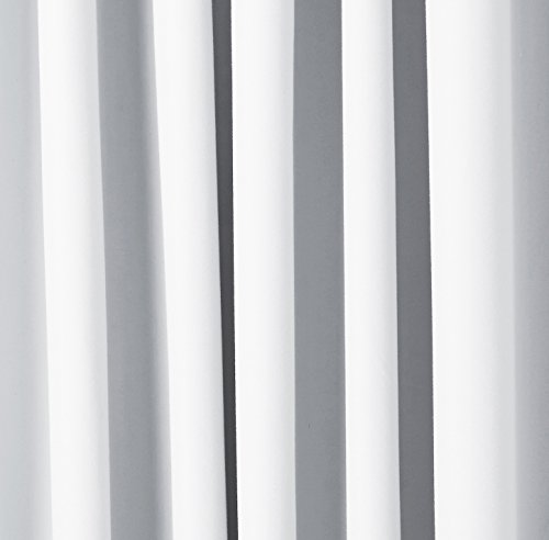 Amazon Basics Blackout Curtain Set - 52''x 63'', White, 4-Pack