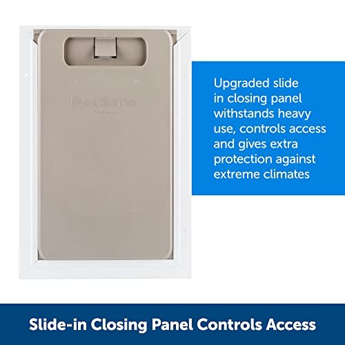 PetSafe Extreme Weather Dog and Cat Door - Aluminum Frame Pet Door - Large