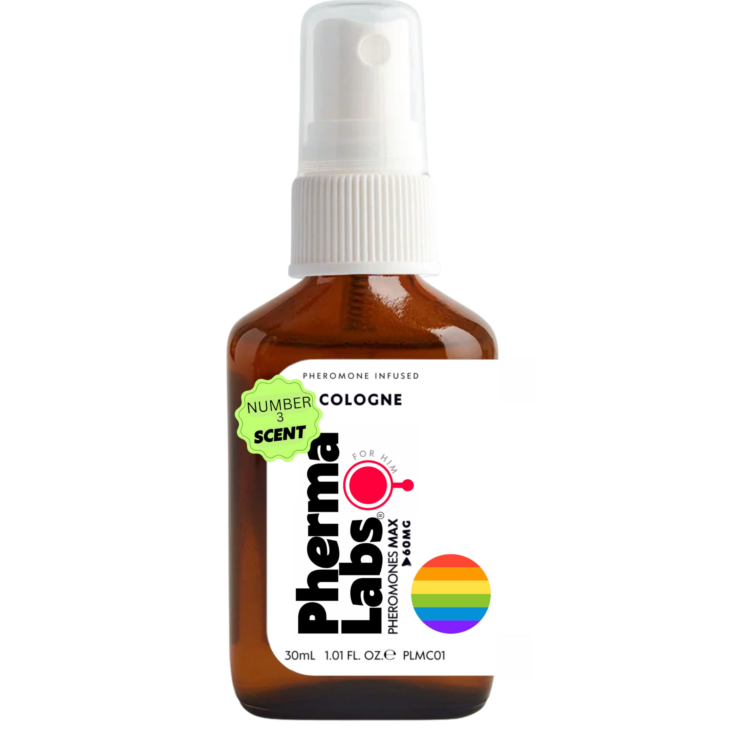 PHERMALABS Gay Cologne Scent Number 3 - Attract Men Phermone Max premium pheromones Infused 1oz bottle