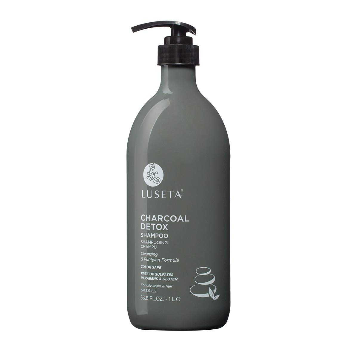 Luseta Charcoal Detox Shampoo for Clarifying, Detoxifies and Volumizing 33.8oz