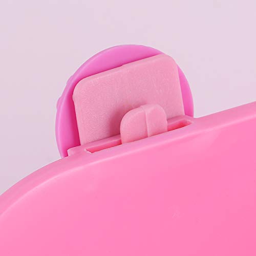 POPETPOP Rabbit Litter Box Plastic Small Animal Litter Potty Trainer Corner Box Pet Training Toilet for Hamster Gerbil Bunny Chinchilla Guinea Pig Ferret Pink