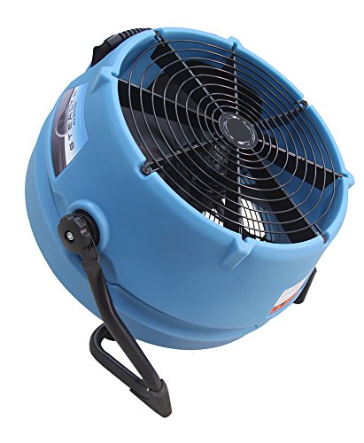 Dri-Eaz Stealth AV3000 24” High Velocity Axial Fan (F568), 2600 CFM, Blue, Low Noise, Industrial Fan, Pivot and Lock, Multi Purpose, Ventilate, Dry Floors, Variable Speed, 2.7 Amps, Easy Carry