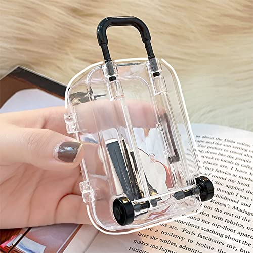 Bigougem Storage Box Fashion Organize Suitcase Style Storage Container Black