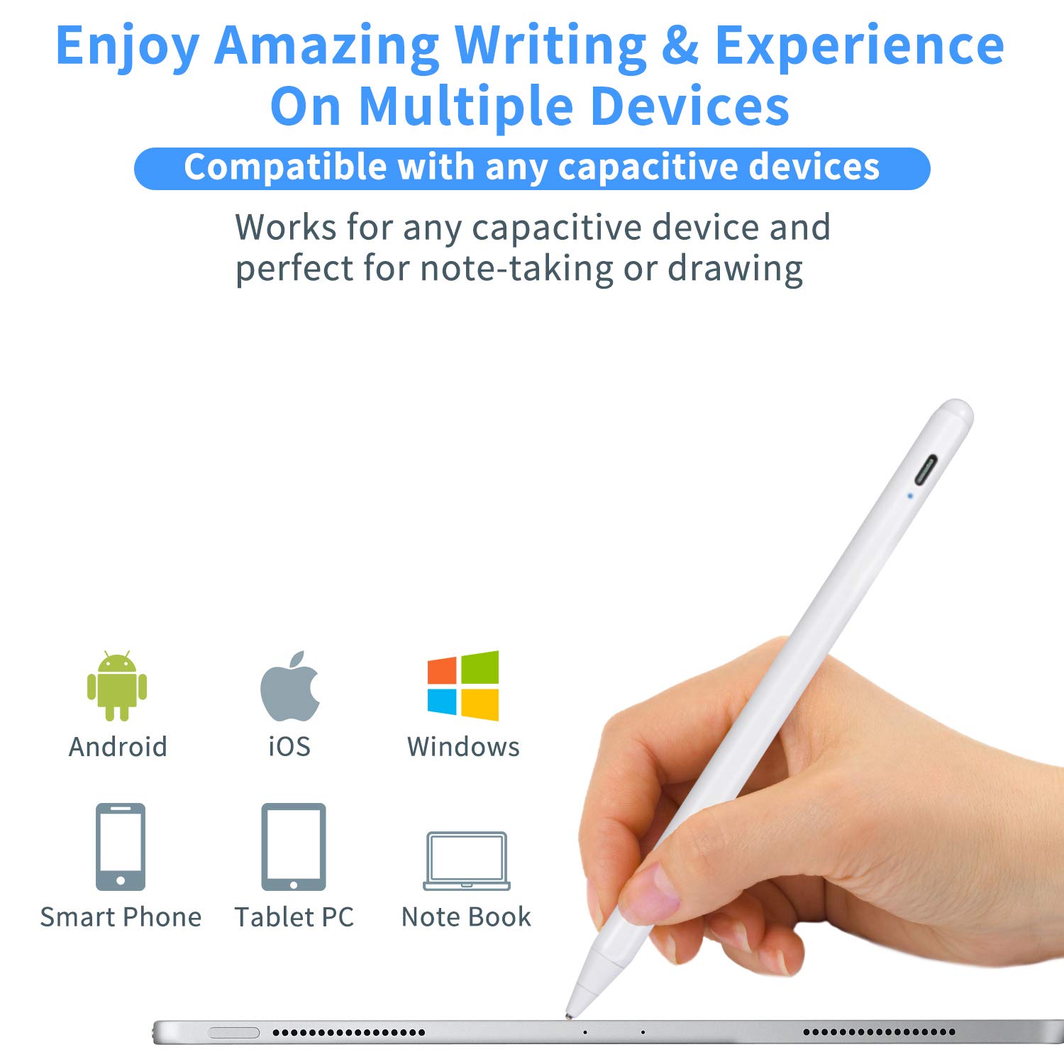 Stylus Pens for Lenovo Yoga Tab Pencil, Evach Capacitive High Sensitivity Digital Pencil with 1.5mm Ultra Fine Tip Stylus Pencil for Lenovo Yoga Tab Pen, White