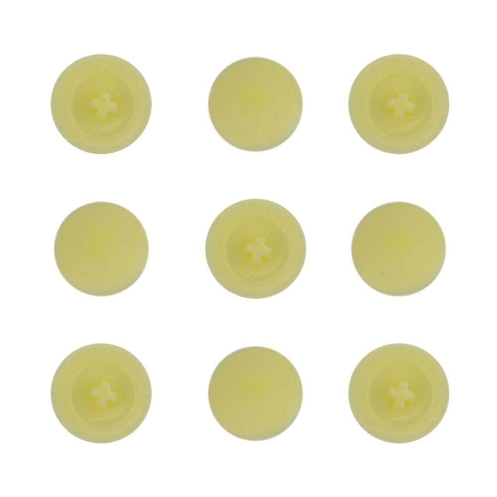 TOVOT 300PCS Beige Screw Caps Self-Tapping Decorative Screw Caps Plastic Screw Covers for Phillips Screw (0.46")