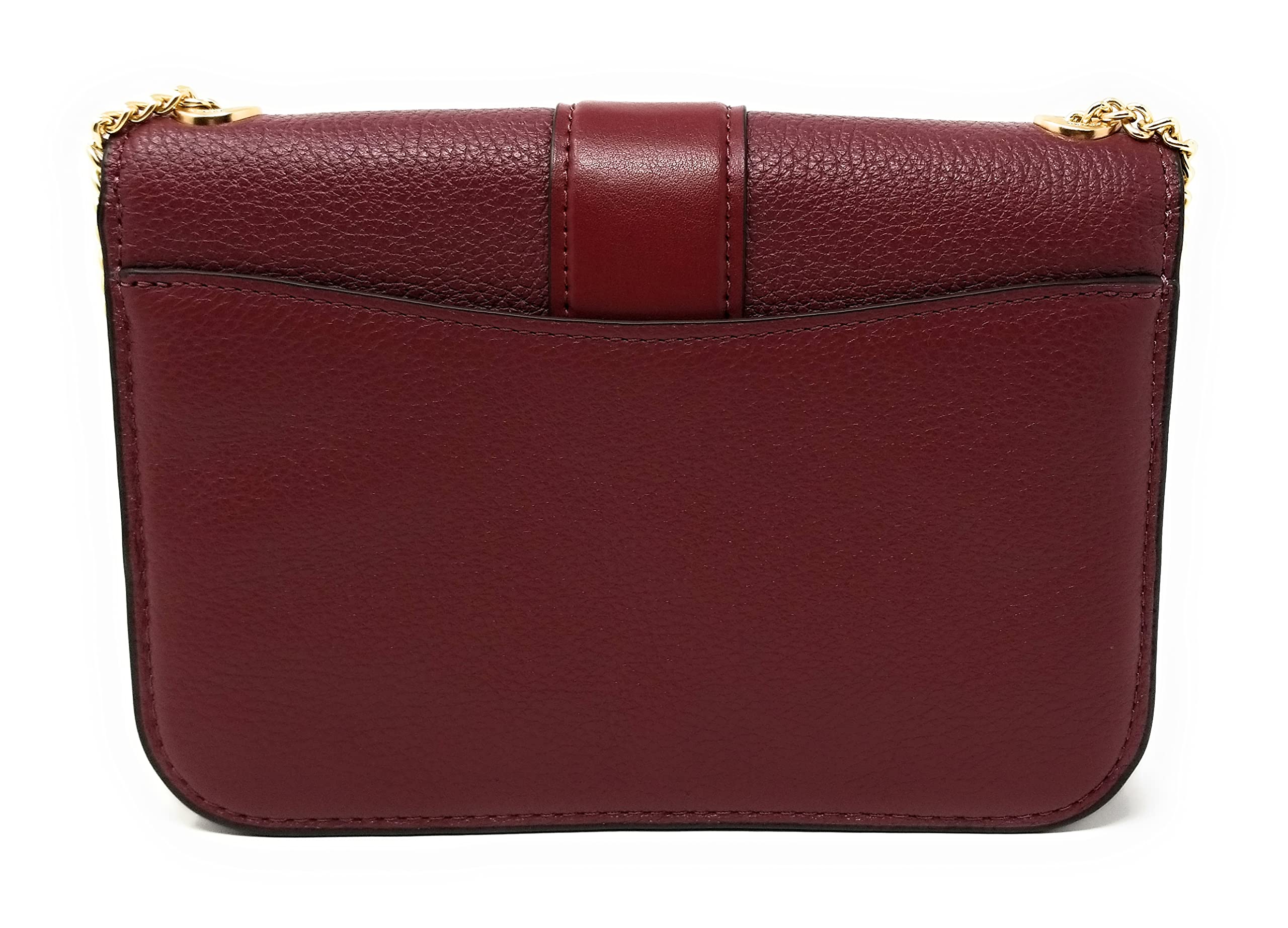 Coach Womens Georgie Crossbody Bag (Colorblock - Pebbled Leather - Oxblood - Wine)
