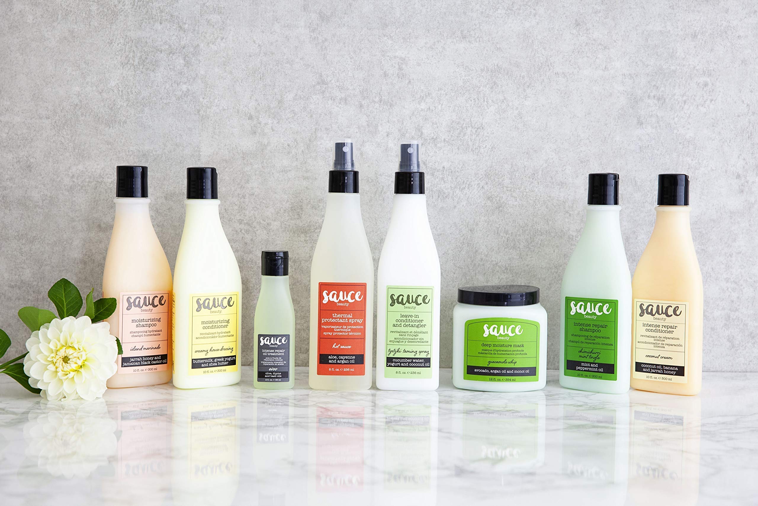 SAUCE BEAUTY Gift Bundle - Guacamole Deep Moisture Hair Mask + Chimichurri Mint Tingle Repair Shampoo
