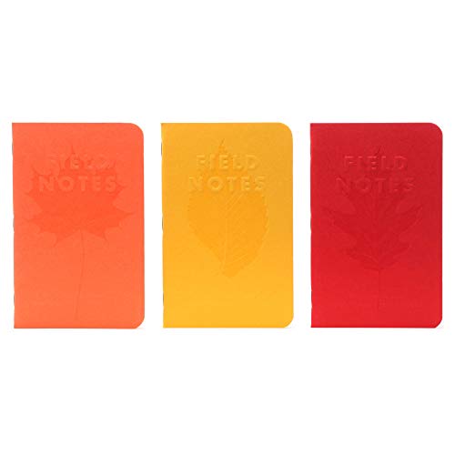 Field Notes: Autumn Trilogy - 3 Pack - Ruled Memo Books, 3.5 x 5.5 Inch