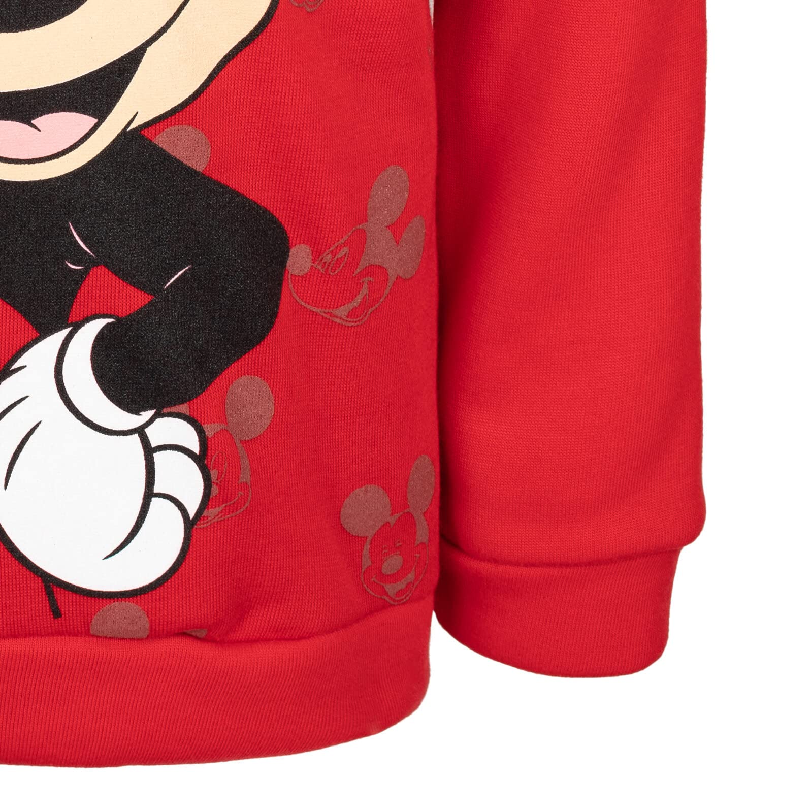 Disney Mickey Mouse Toddler Boys Pullover Hoodie Red 4T