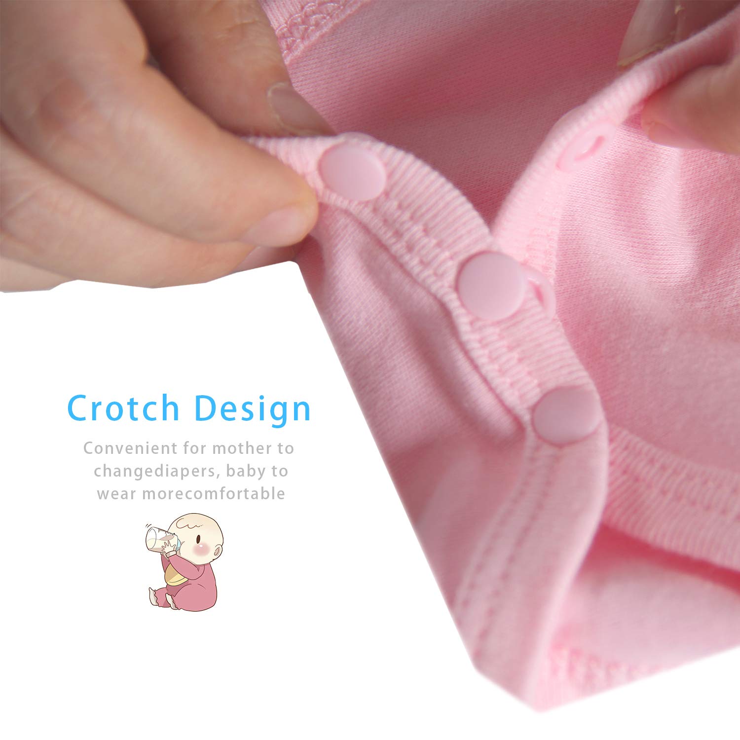 YSCULBUTOL Baby Twins Bodysuits He/She Did It Twin Outfit Girl Romper With Hat Set(Pink did 3M)