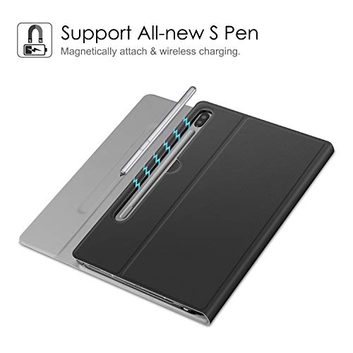 Fintie Keyboard Case for Samsung Galaxy Tab S6 10.5" 2019 (Model SM-T860/T865/T867), [Supports S Pen Wireless Charging] Slim Cover w/Detachable Wireless Bluetooth Keyboard, Black