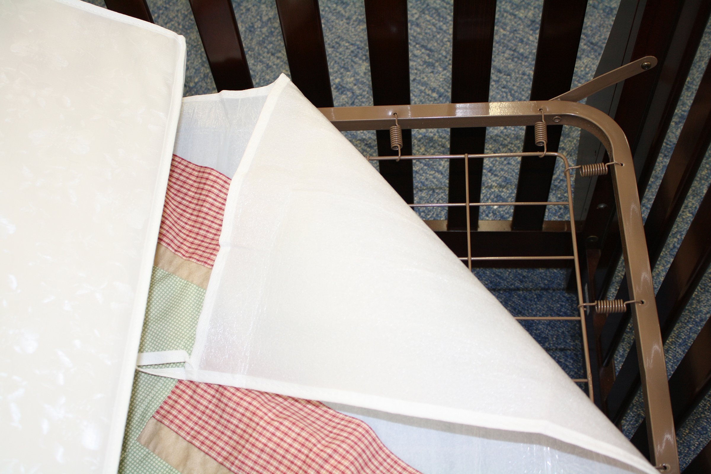 Colgate Crib Mattress and Dust Ruffle Protector - Waterproof Pad Protects Mattress from Tears and Rust Stains