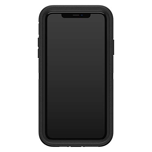 OtterBox iPhone 11 Pro Max (Only) Defender Series Case - Single Unit Ships in Polybag, Ideal for Business Customers - BLACK, rugged & durable, with port protection, includes holster clip kickstand
