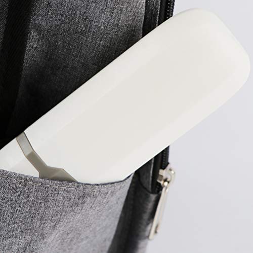Travel Toothbrush Case Box, Plastic Portable Toothbrush Holder, Capsule Oran Denture Care Container, Denture Brush Case Toothpaste Storage Box for Travel Camping Business(2 Pcs, Transparent White )