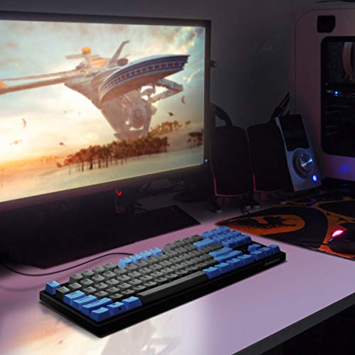 DURGOD Taurus K320 TKL Wired Mechanical Gaming Keyboard - 87 Key - Double Shot PBT - NKRO - USB Type C (Cherry Silent Red,Black)