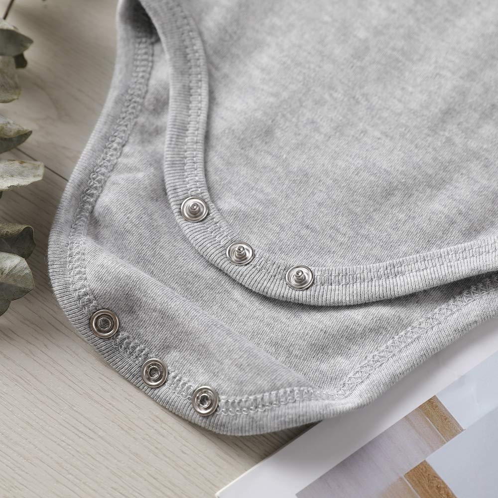 shlrzy Handsome just Like dad Newborn Baby boy Clothes Funny Baby Bodysuits graylong,0-3Months