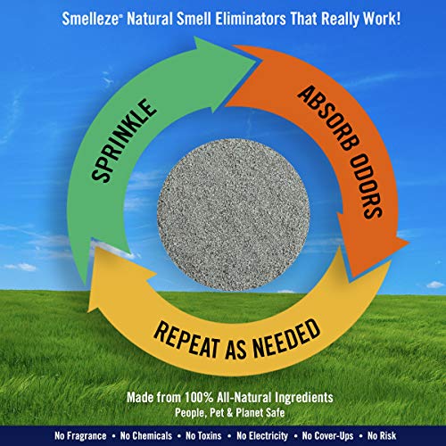 SMELLEZE Natural Ethylene Absorbent Granules β 4 mm: 2 lb. Bottle