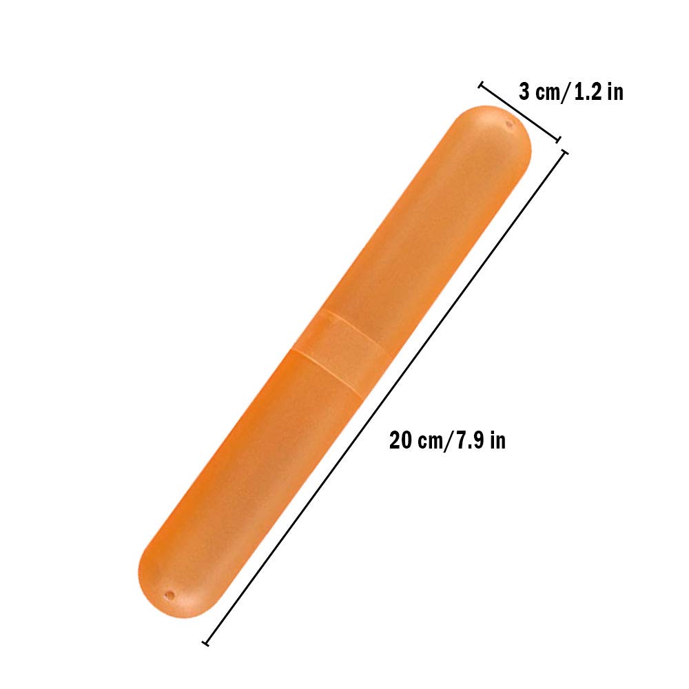 Travel Toothbrush Case,Portable Plastic Toothbrush Box Mixed Color Toothbrush Travel Holder Case Storage Cover(7 Pack)