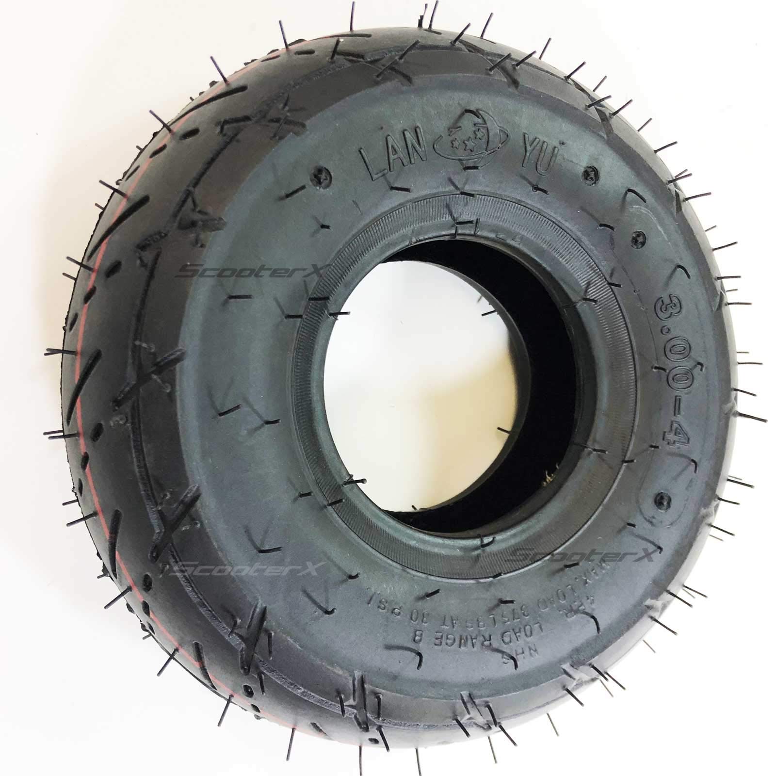 3.00x4 Fits Gas and Electric Scooters Street Tread Single Tire ScooterX [3114]