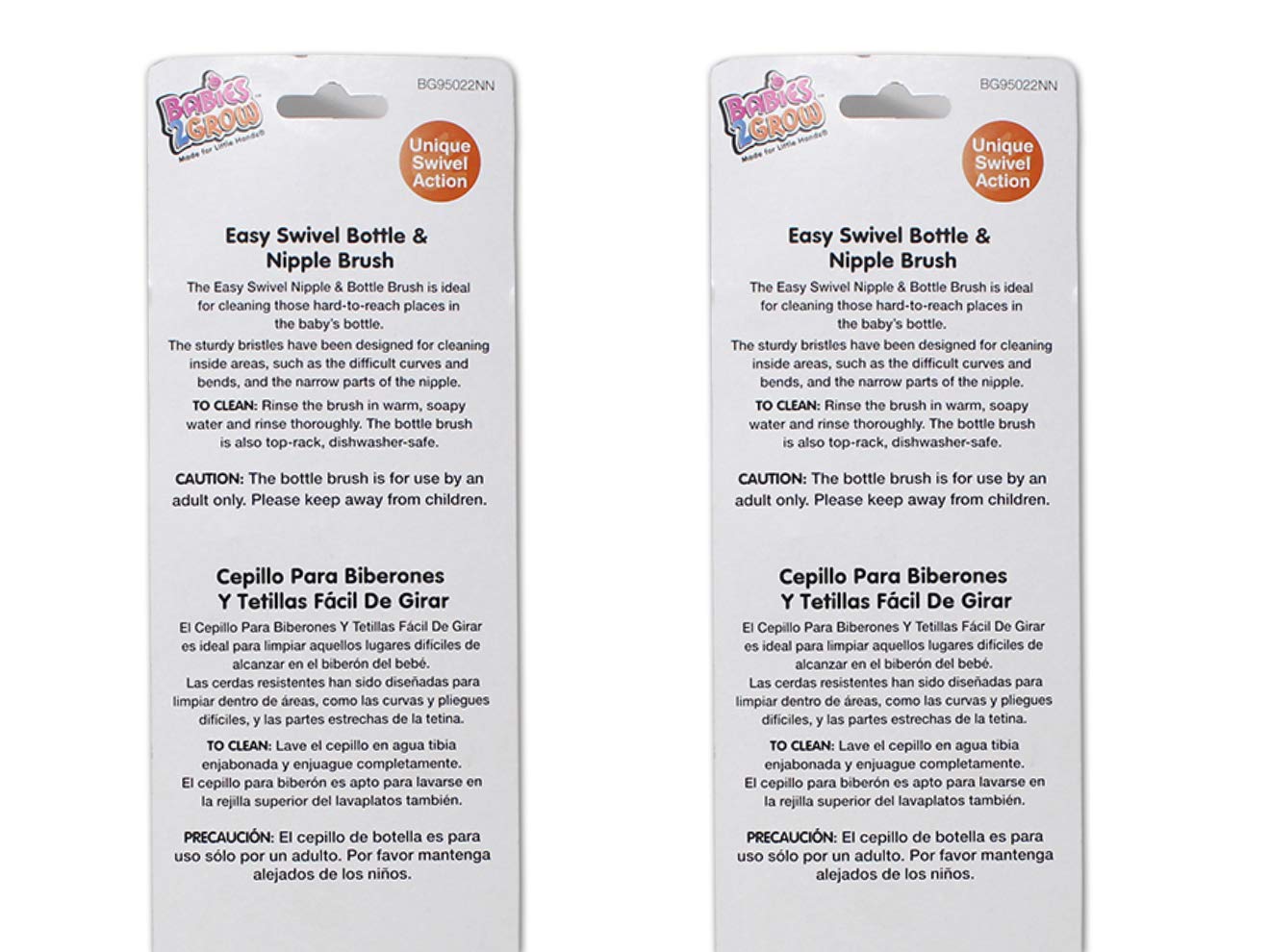 Easy Swivel Bottle and Nipple Brush for Baby Bottles | Makes Cleaning Easy (3 Pack)