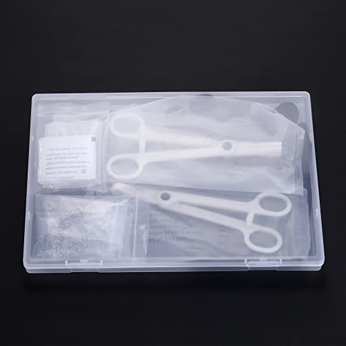 Xpircn 70PCS Piercing Kit Stainless Steel 14G 16G Lip Nose Septum Tongue Tragus Cartilage Daith Eyebrow Belly Button Rings Body Piercing Jewelry Tools