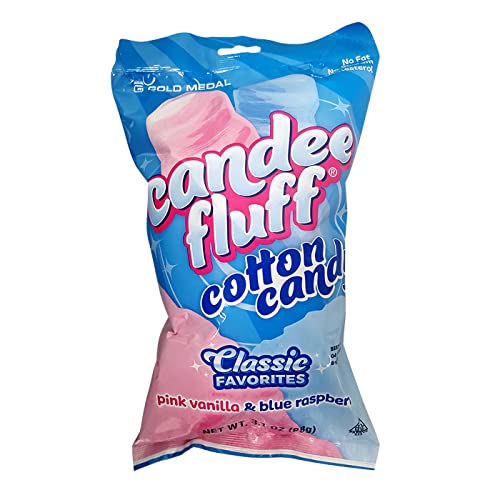 3.1oz Bags of Cotton Candy-3pk- Pink & Blue Mix