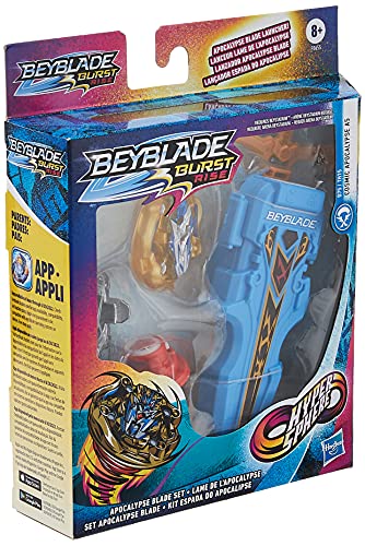 Beyblade Burst Rise Hypersphere Apocalypse Blade Set -- Right/Left-Spin Launcher with Right-Spin Battling Top Toy, Ages 8 and Up