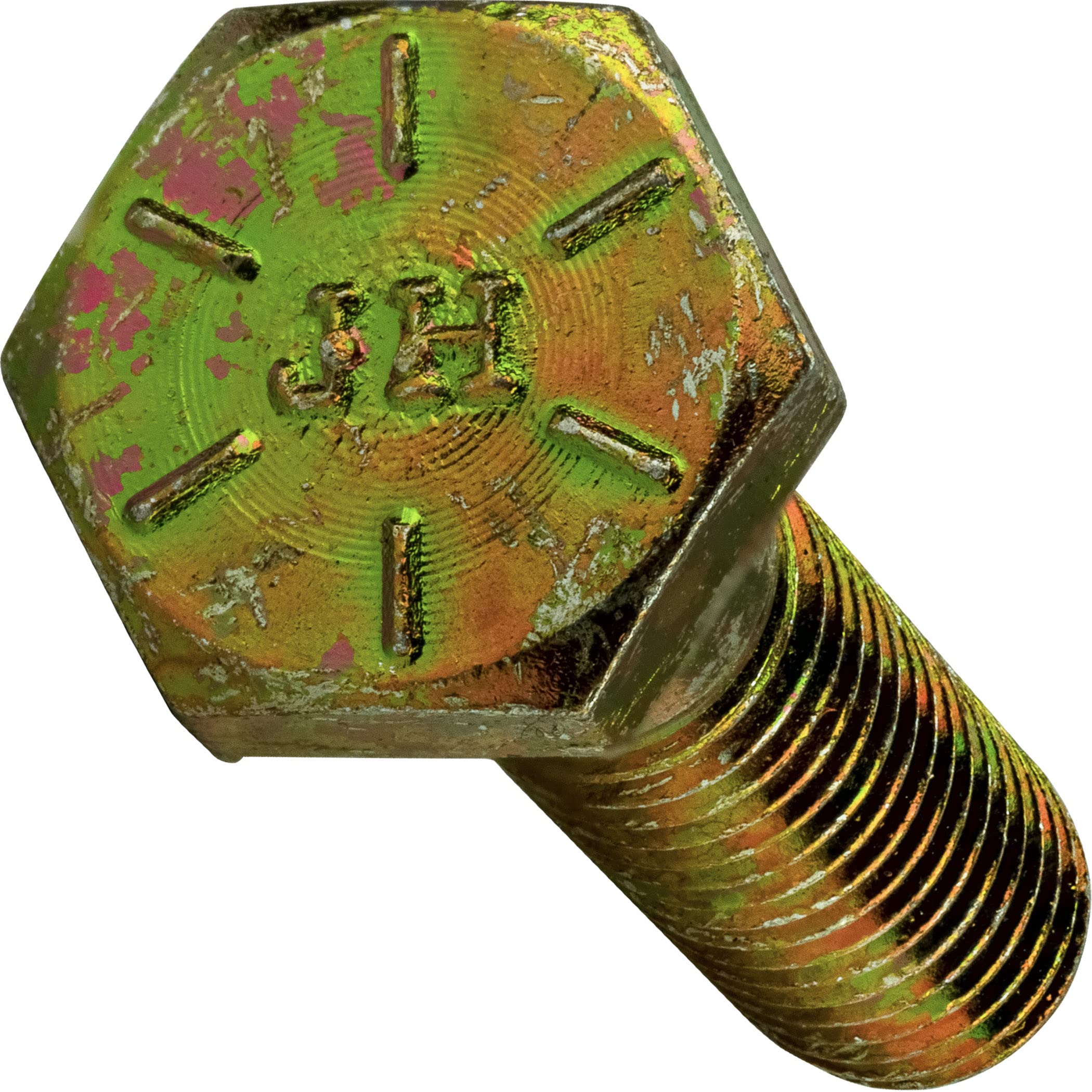 5/16"-18 Hex Bolts Cap (MRO) Screws Grade 8 Zinc Yellow (Item Length: 3 in) (Package Quantity: 1000)