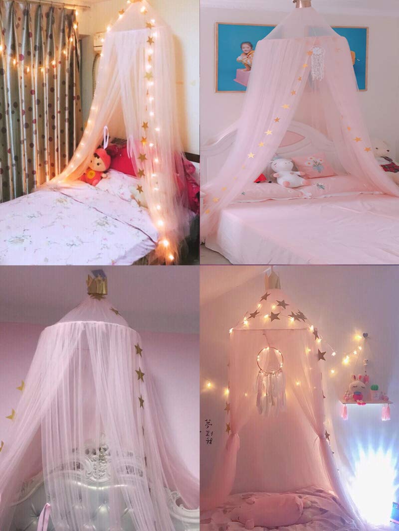Dome Princess Bed Canopy Mosquito Net Play Tent Hanging House Decoration Lace Netting Curtains Indoor Game House