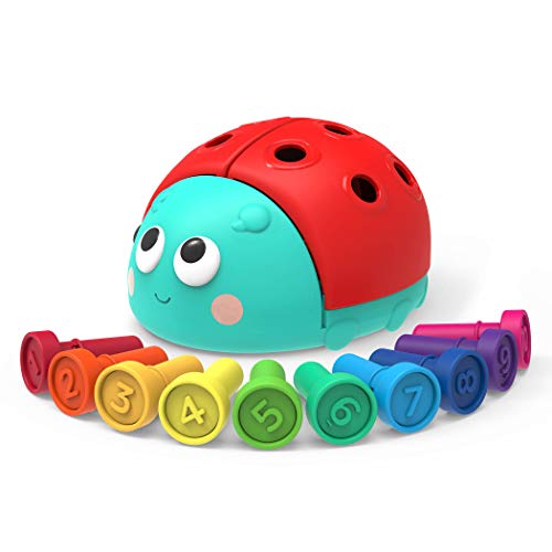 Battat Education – Fine Motor Peg Toy for Toddlers, Kids – Montessori Toy with Pegs – Educational & Developmental Toy – Learning Ladybug – 18 Months + – Learning Ladybug