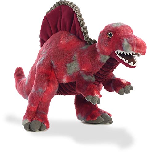 Aurora® Ferocious Dinos & Dragons Spinosaurus Stuffed Animal - Prehistoric Fun - Cuddly Companions - Red 17.5 Inches