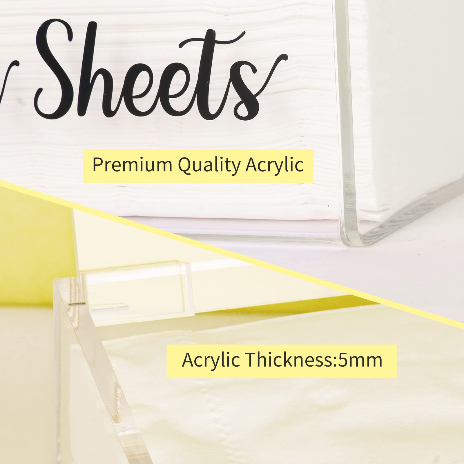 Acrylic Dryer Sheet Dispenser with Hinged Lid Clear Laundry Dryer Sheet Holder Dryer Sheet Container for Home Laundry Room Organization and Storage Laundry Softener Dispenser Laundry Room Decorations