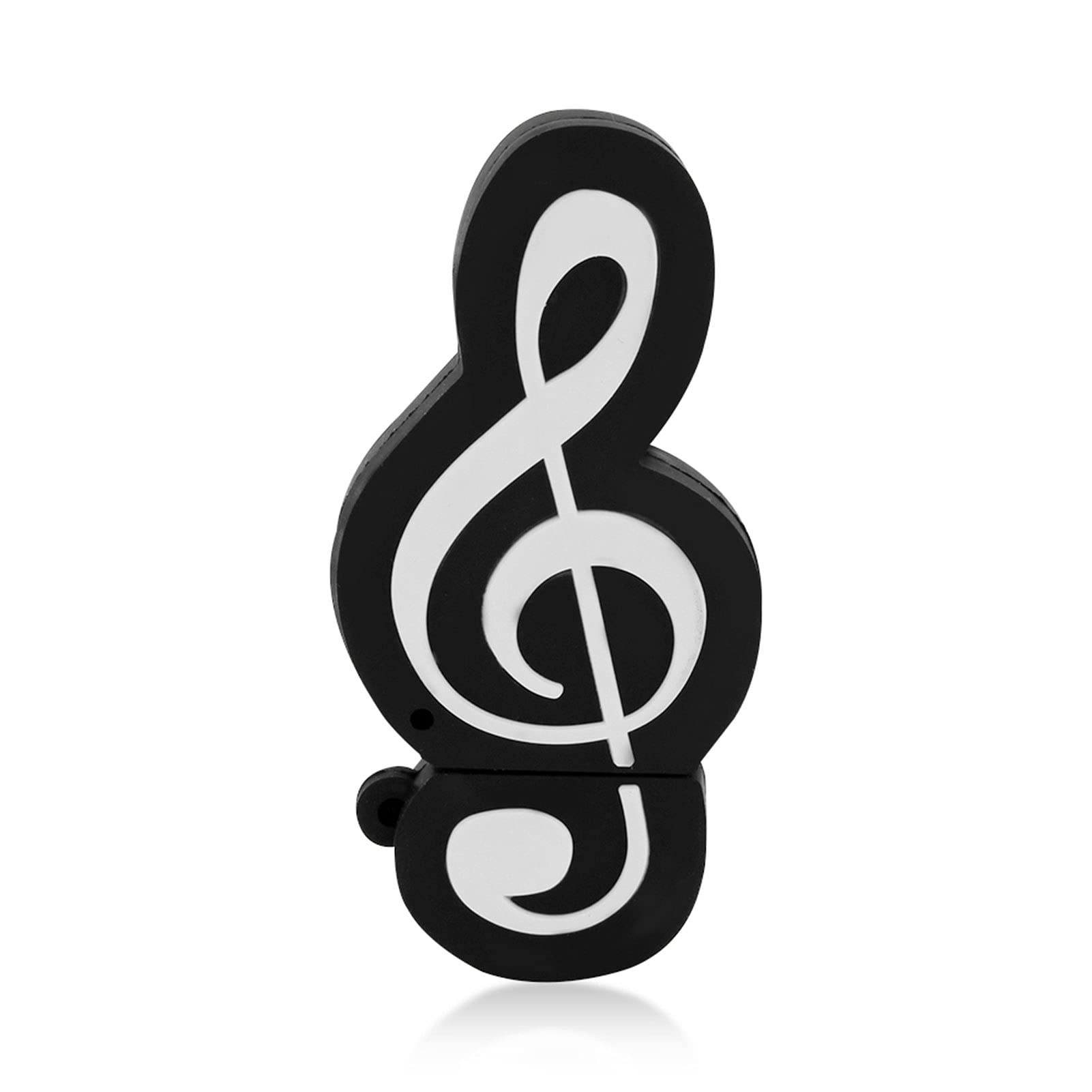 CHUYI Novelty and Cute Music Note Shape Design 64GB USB 2.0 Flash Drive Pen Drive Memory Stick Storage Cool Thumb Drive U Disk Gift (Black-1 Pack)