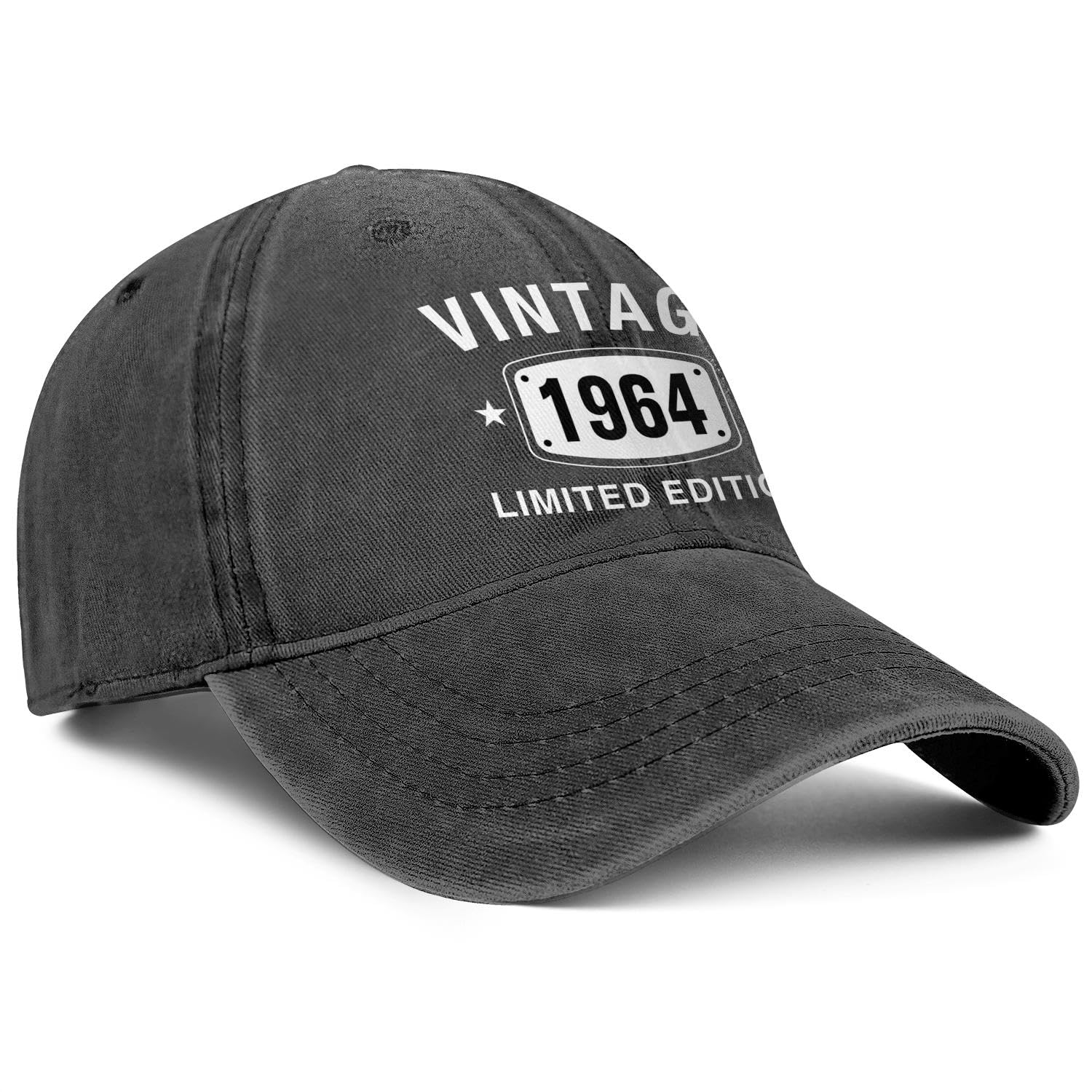 60th Birthday Gifts for Men Women Hats Vintage 1963 Limited Edition Black