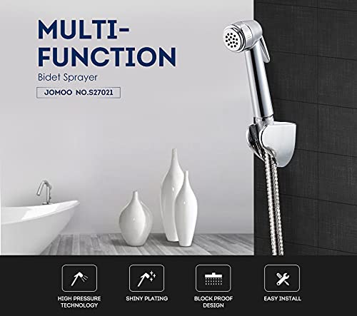JOMOO Handheld Bidet Sprayer Bathroom Jet Spray Cloth Diaper Sprayer for Toilet Spray Attachment with Hose for Feminine Wash, Without T-Valve and Hook)