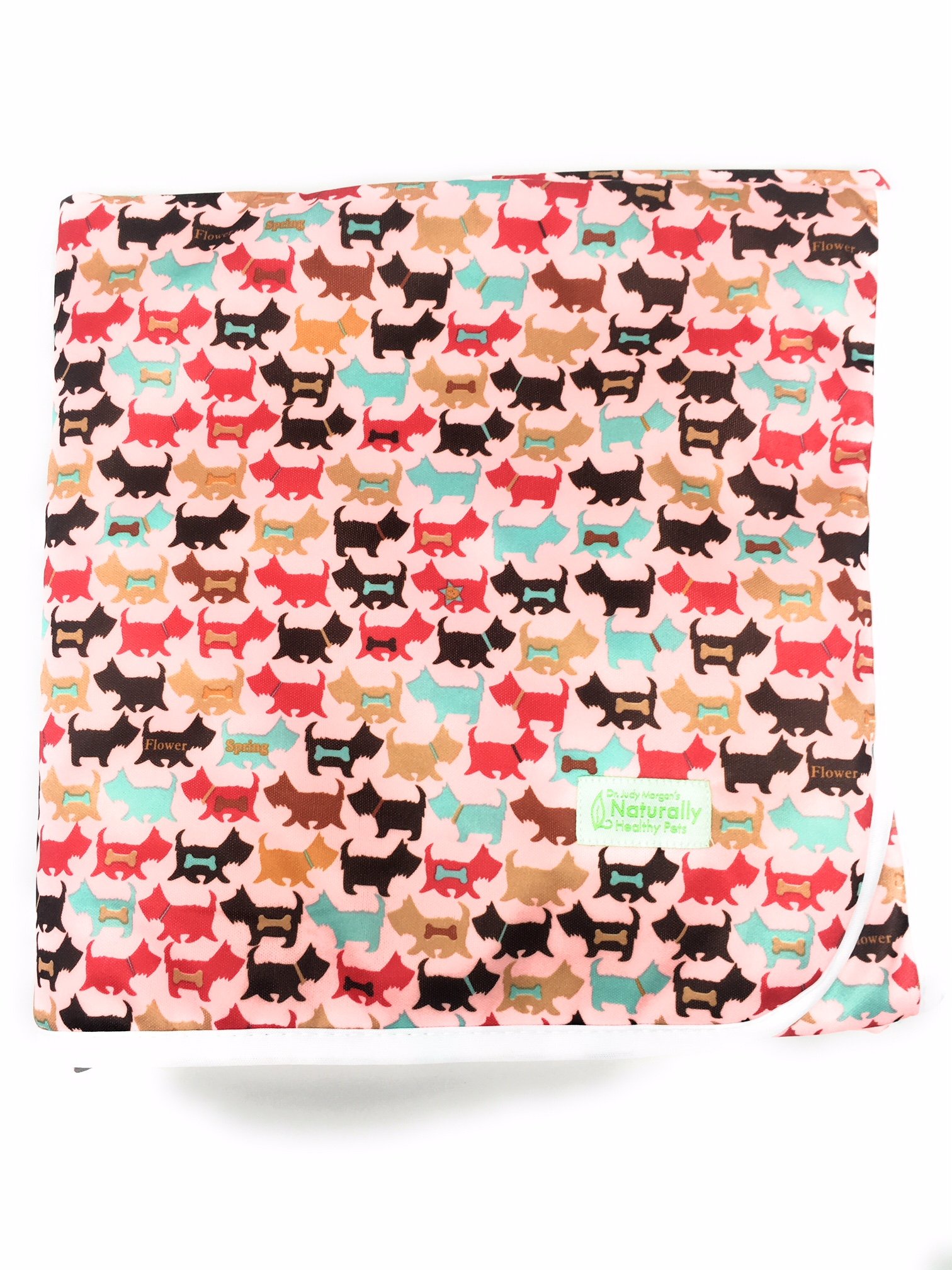 Ultrasoft Washable Large 29" x 29" Changing Pad, Puppy Training Pad, Incontinence Pad (Pink Dogs)