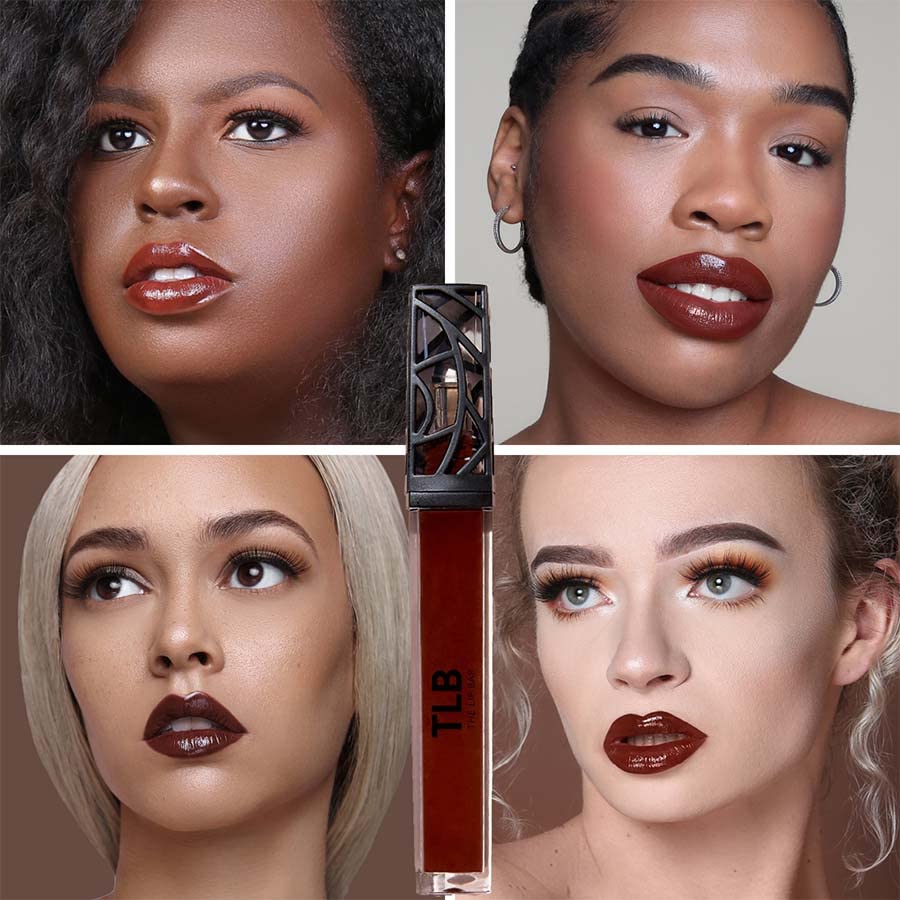 The Lip Bar Vegan Non-Sticky Lip Gloss, with Hydrating Shea Butter for a Lightweight, High Shine Finish, Heart Breaker - Milk Chocolate Opaque