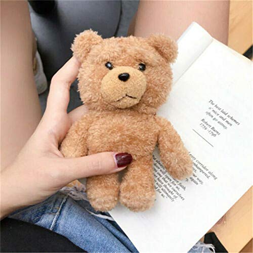 for Airpods Case, Bear Plush Doll Cute 3D Cartoon Airpods 1&2 Gen Cover Hooks Button Rechargeable Earphone Headphone case, Shockproof, Anti-Fall and Dustproof Protective (Bear)