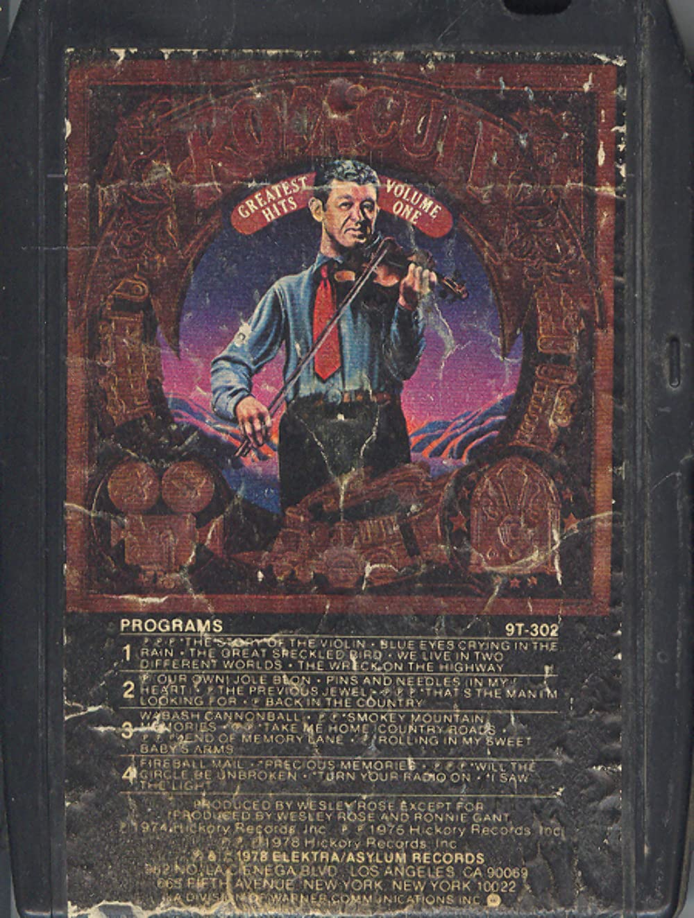 Roy Acuff: Greatest Hits - Volume One 8 Track Tape