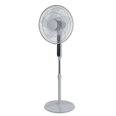 HP FS40-19PRD Programmable Stand Fan with Remote, White, 16-in. - Quantity 1