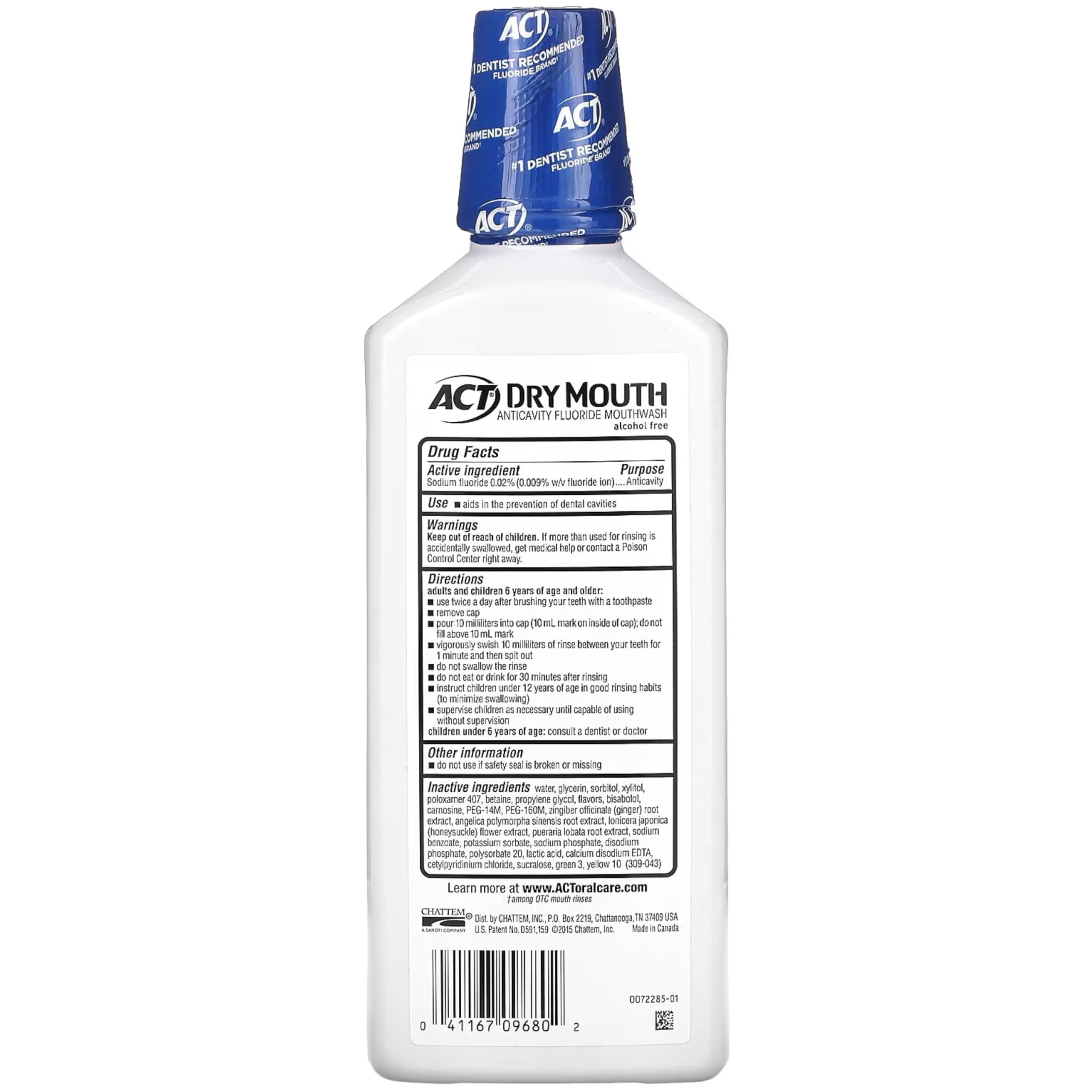 Act Tot Care Dry Mouth Rn Size 18z