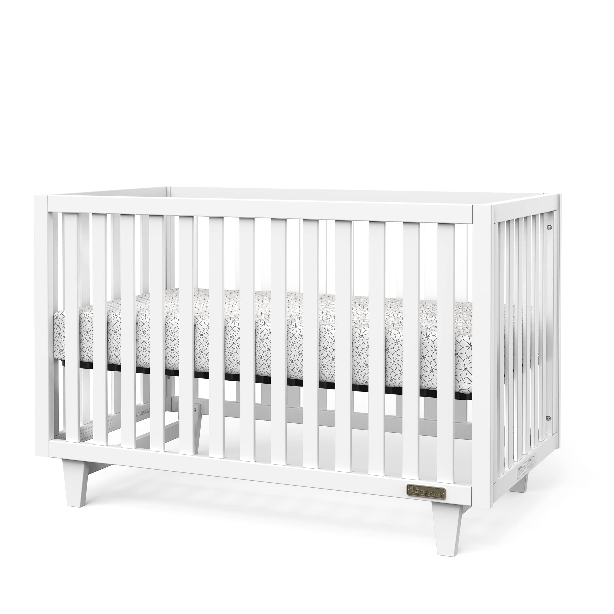 Forever Eclectic Tremont 4-in-1 Convertible Baby Crib by Child Craft (Matte White)