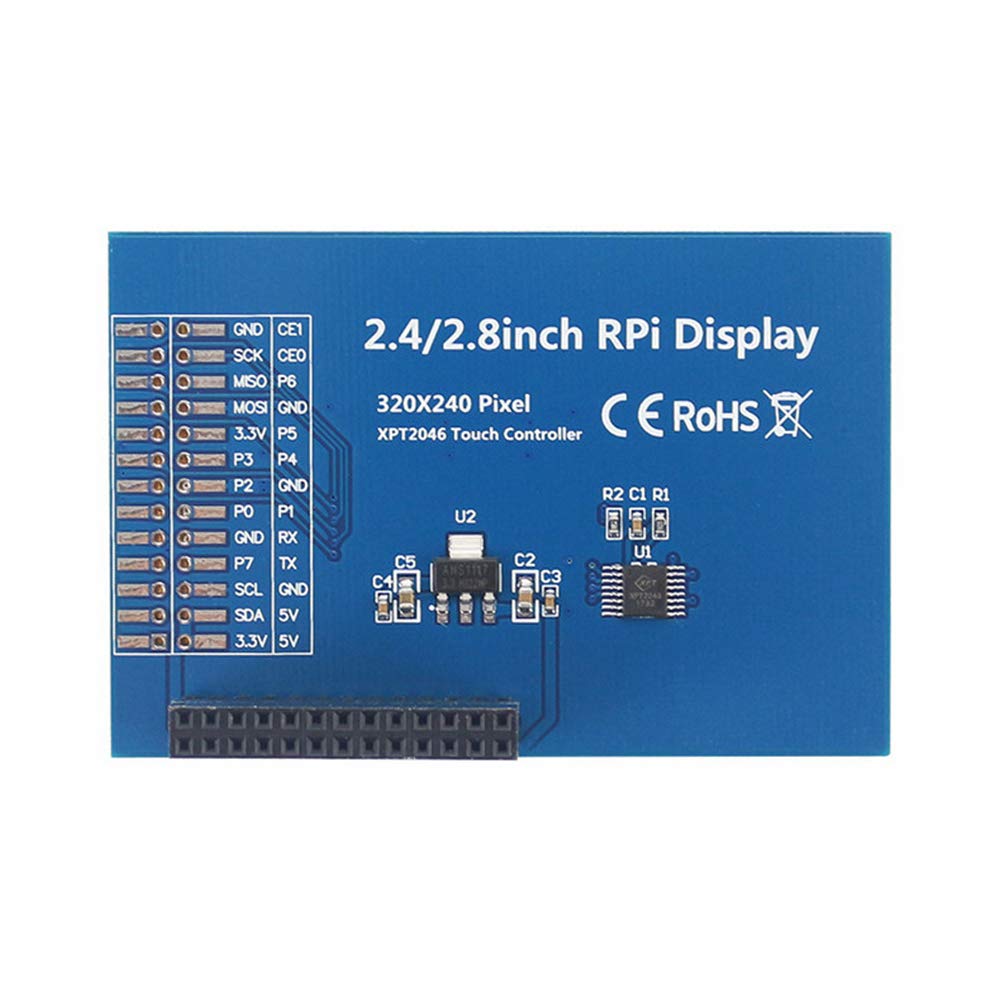 Treedix 2.8 inch TFT LCD Display SPI Interface TFT Resistance Touch Screen Color Screen with Touch Pan Compatible with Raspberry Pi 4B /3B+