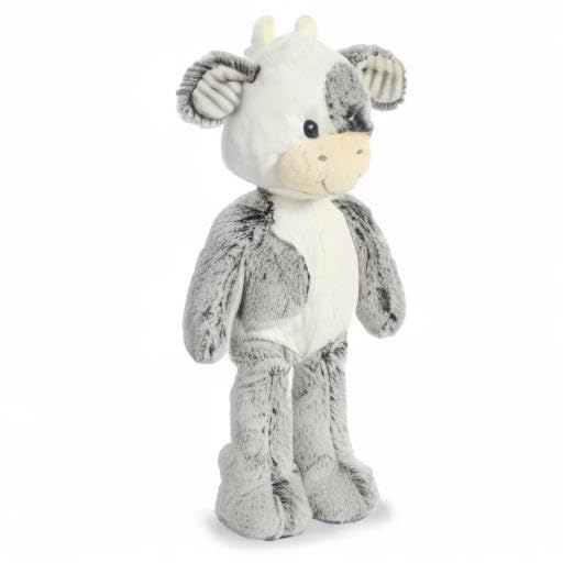 Aurora® Adorable Cuddlers™ Coby Cow™ Baby Stuffed Animal - Security and Sleep Aid - Comforting Companion - Gray 14 Inches