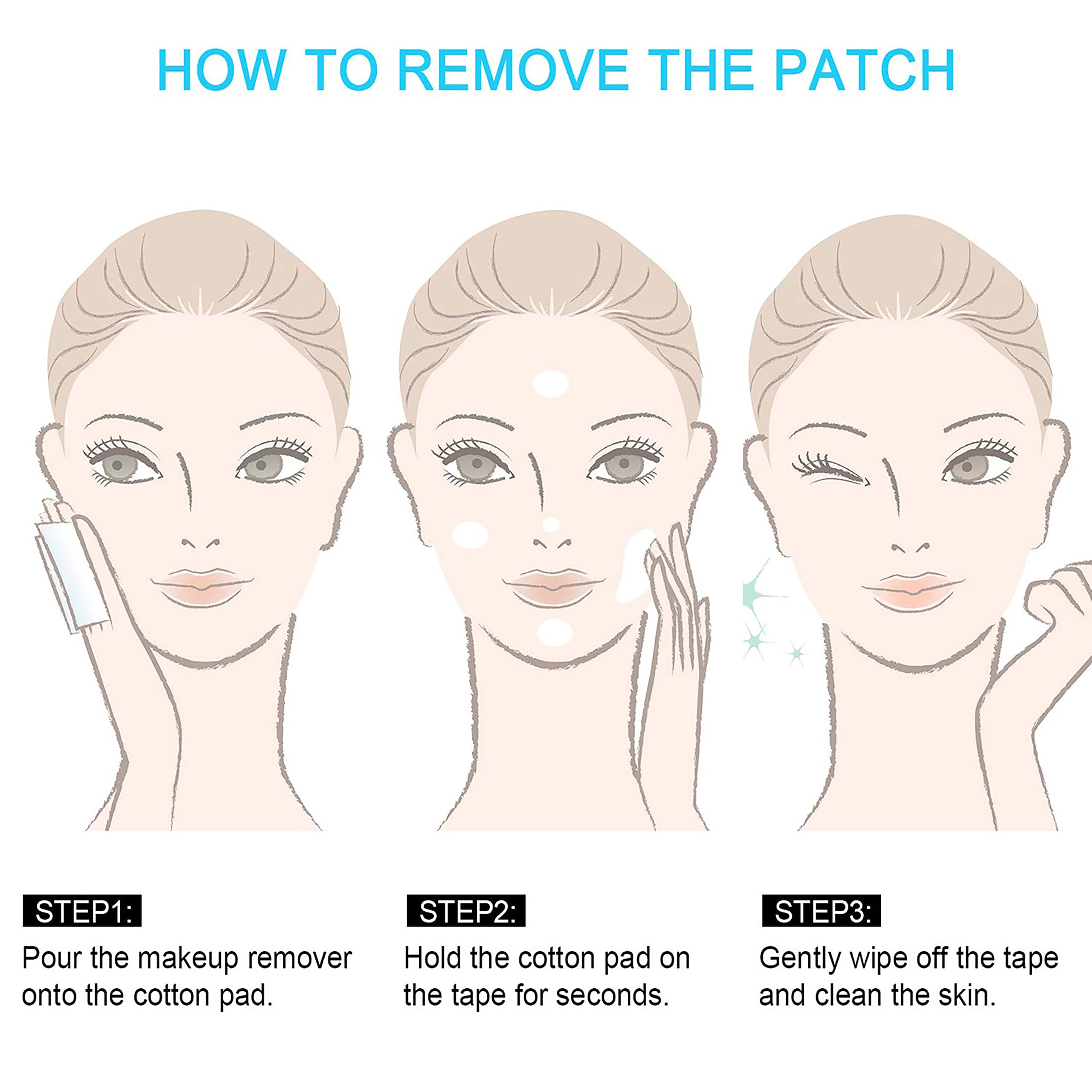 Yaomiao 200 Pieces Face Lift Tape Face Lifting Sticker Invisible Thin Face Stickers V-Shape Face Lift Tape Make-up Face Lift Tools for Face