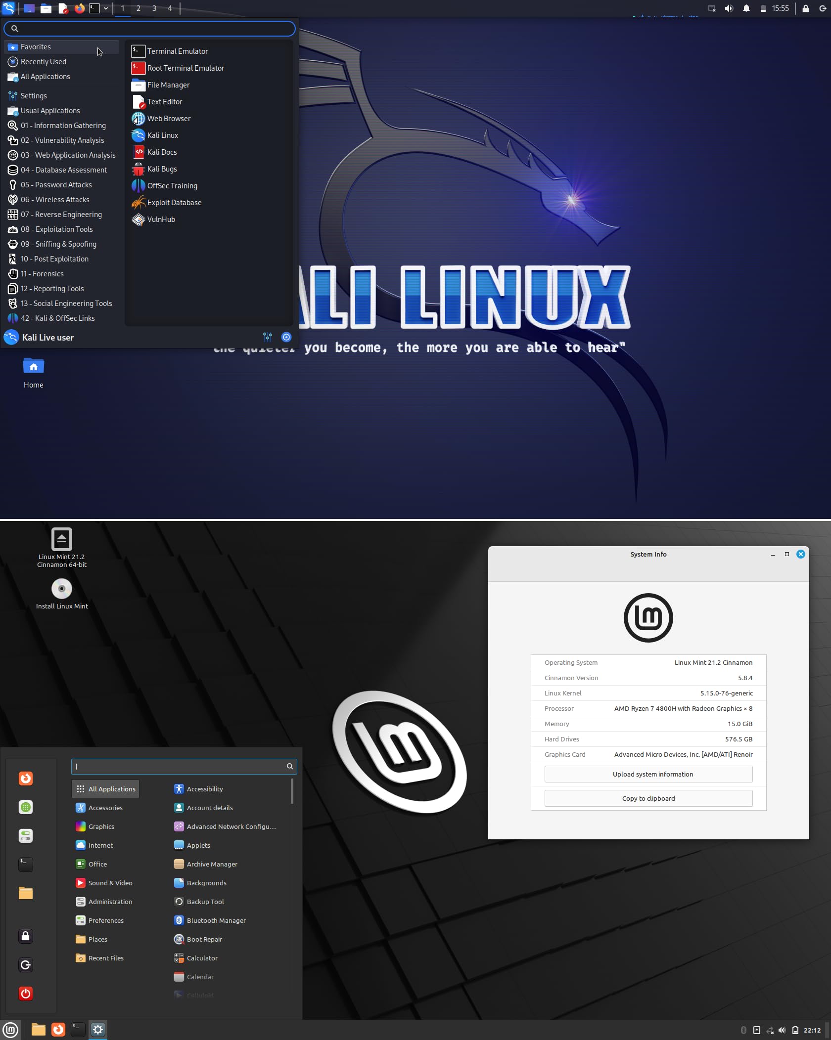 64GB - 20-in-1, Bootable USB Drive 3.0 for Linux & Windows 11, Mint | Kali | Ubuntu | OpenSUSE | Tails | Debian, Supported UEFI and Legacy